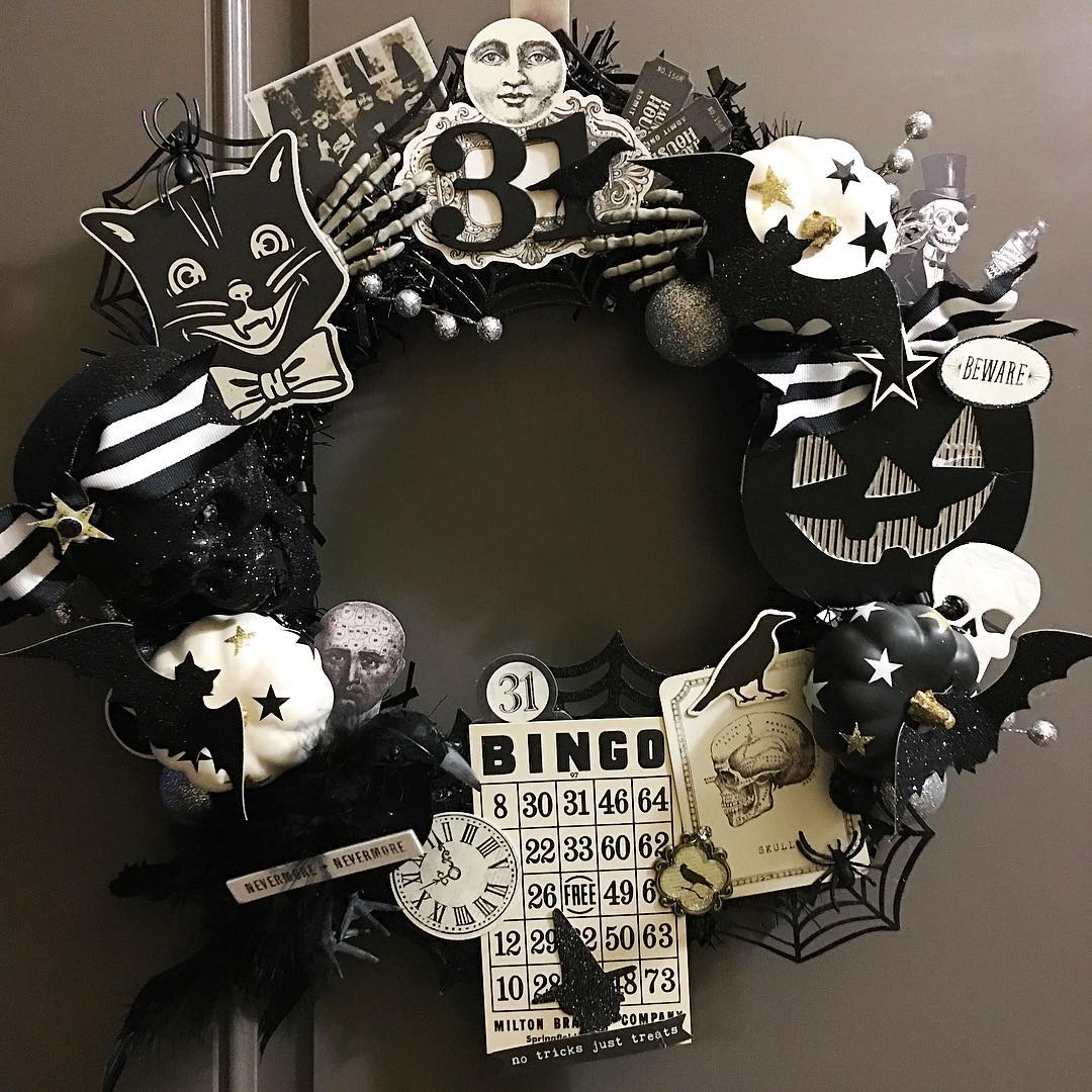 33 Halloween Wreath Ideas: Spooky, Fun, and DIY Decorations for Your ...