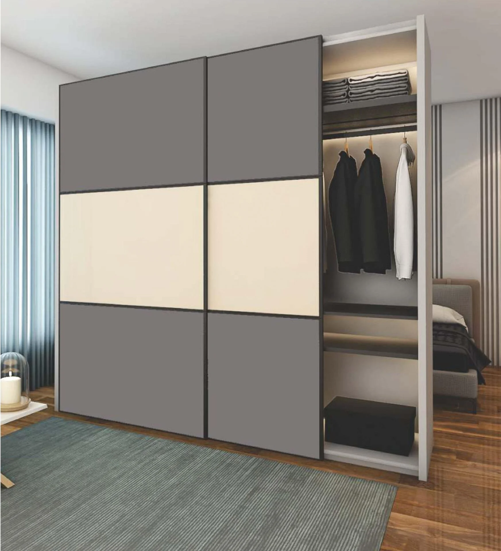 24 Stunning Bedroom Wardrobe with Sliding Doors Ideas for Modern Luxury ...