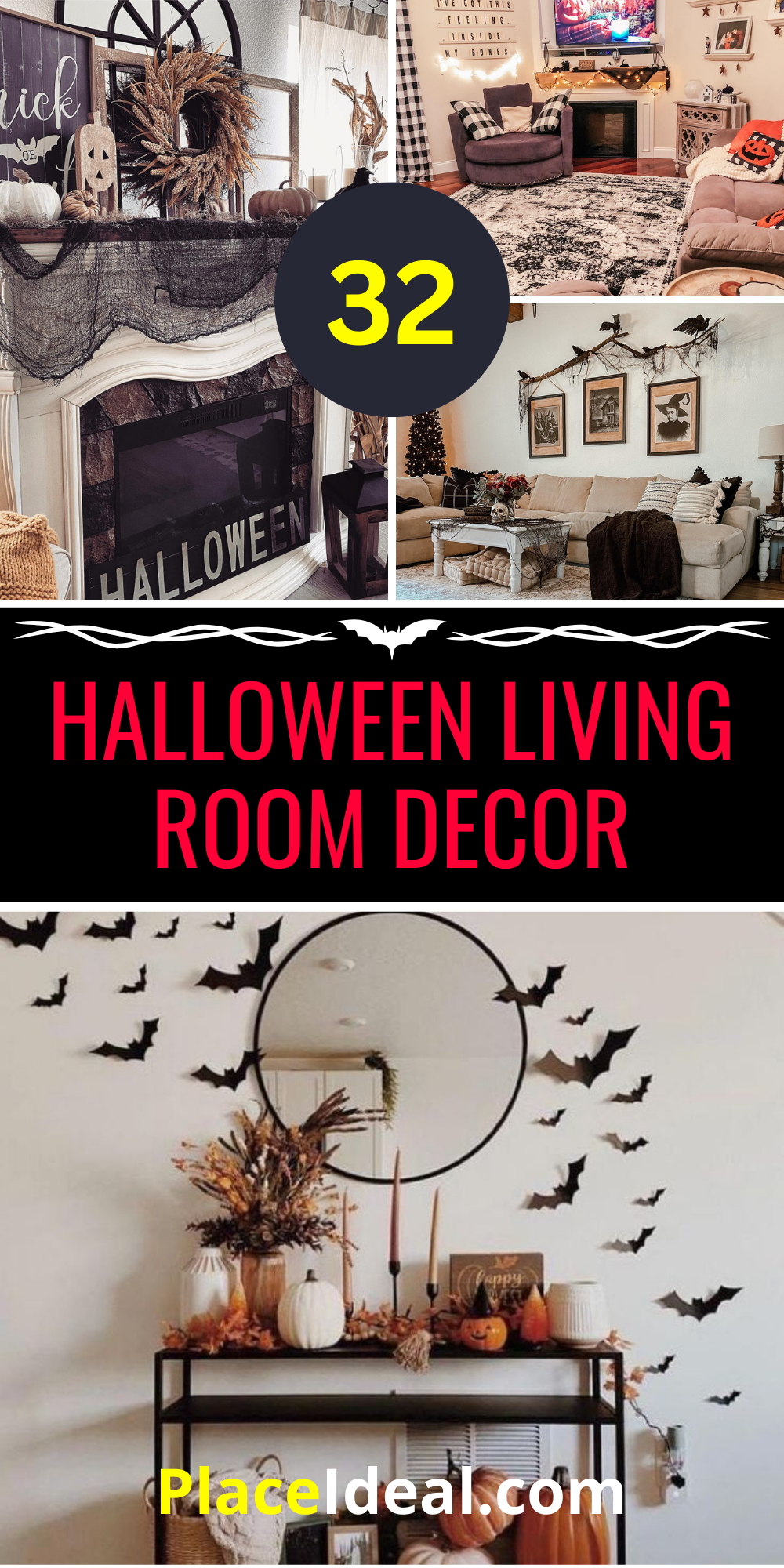 32 Halloween Living Room Decor Ideas for a Spooky and Cozy Home ...