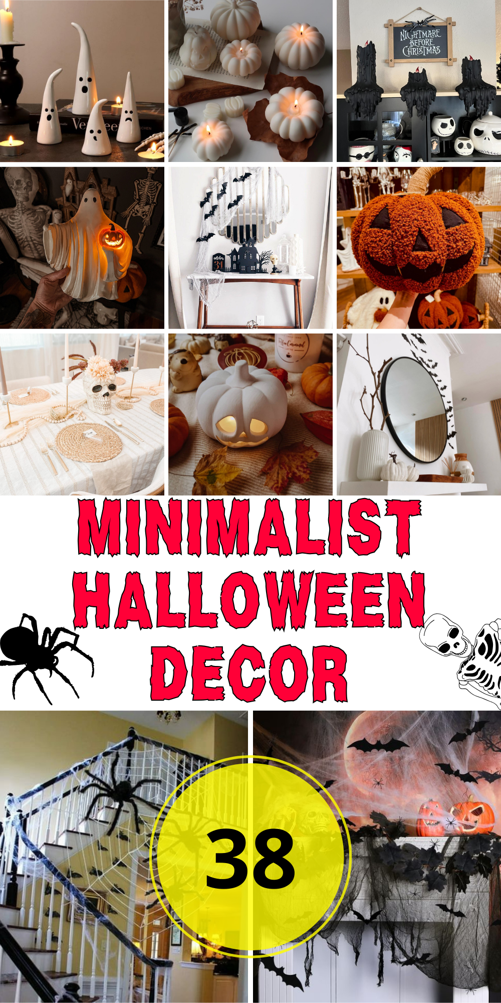 38 Minimalist Halloween Decor Ideas: Simple, Modern, and Stylish ...