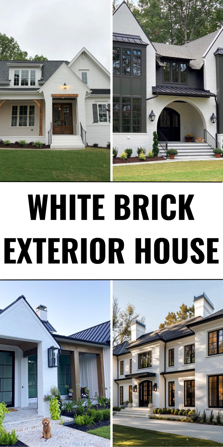 31 White Brick Exterior House: Stunning Designs to Inspire Your Next ...