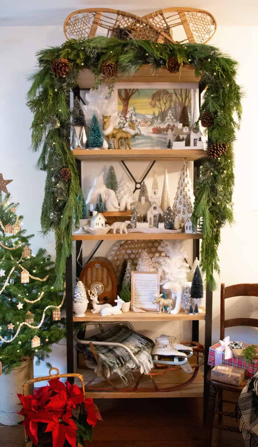 25 Christmas Shelf Decor Ideas to Transform Your Home into a Festive ...