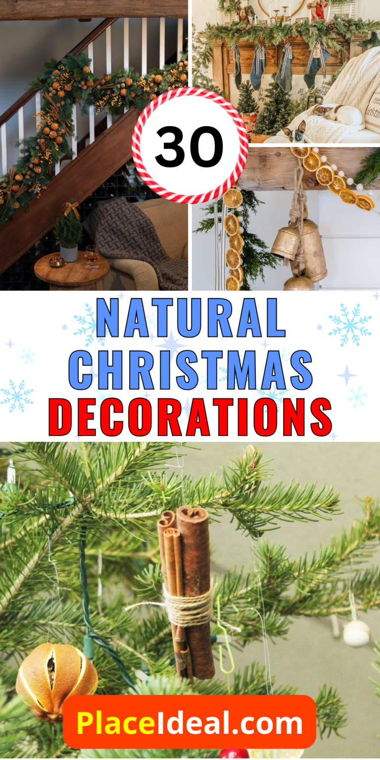 30 Natural Christmas Decorations: Rustic and Cozy Ideas for a ...