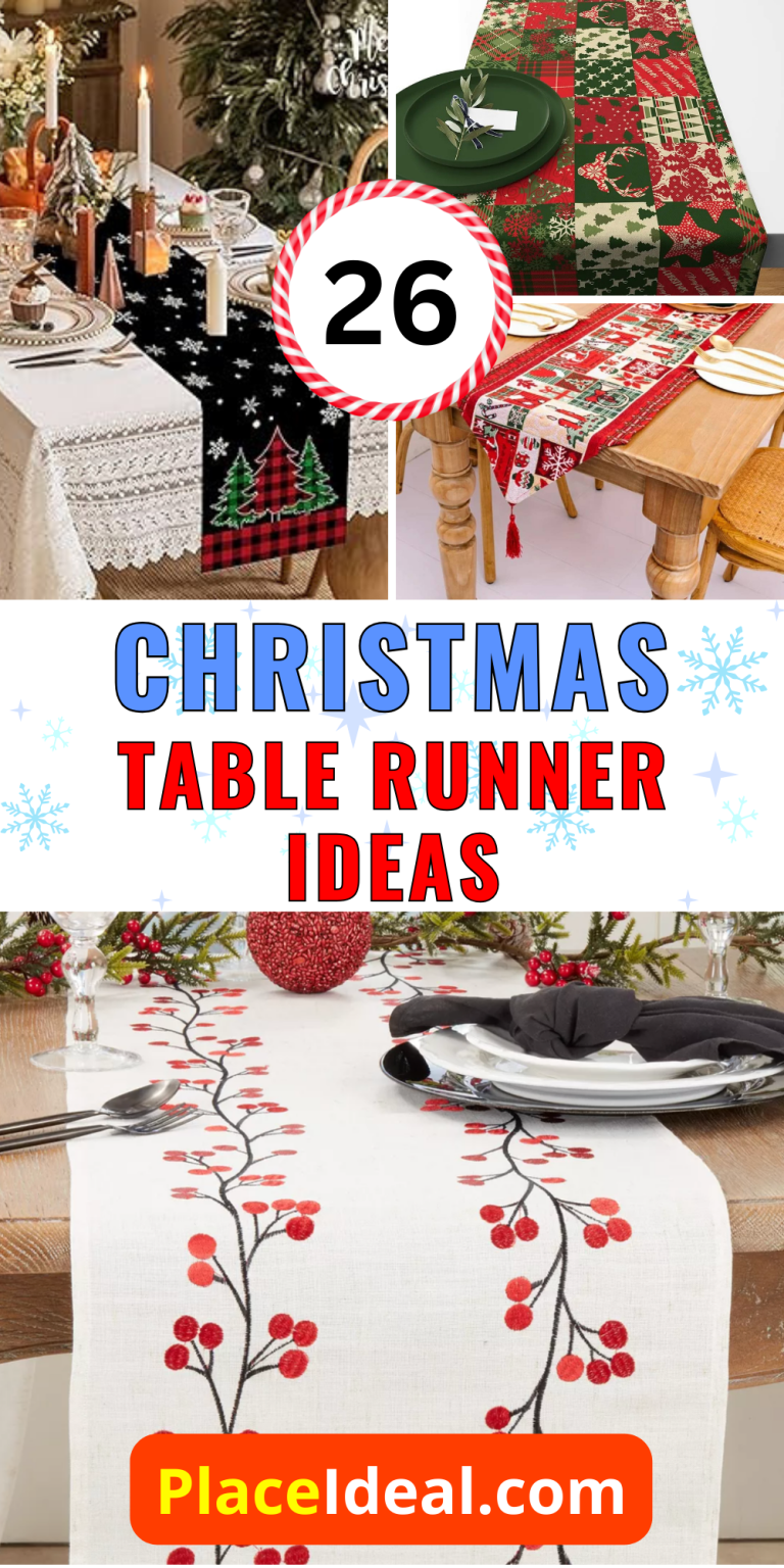 26 Christmas Table Runner Ideas to Transform Your Holiday Table into a ...