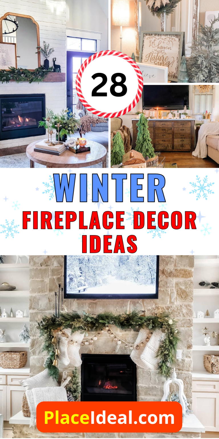 28 Winter Fireplace Decor Ideas to Create a Cozy, Festive, and Inviting ...