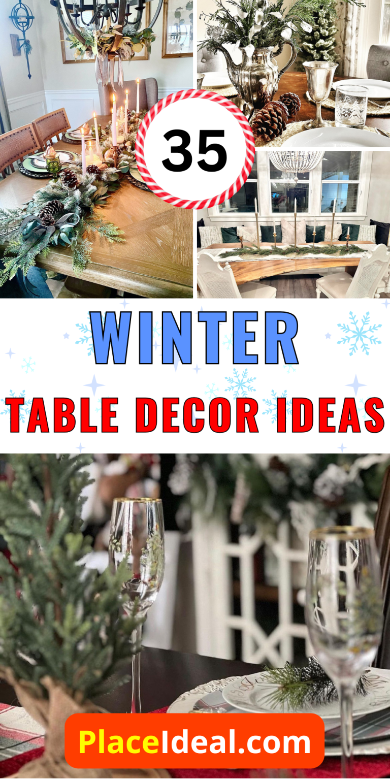 35 Winter Table Decor Ideas to Transform Your Home with Rustic, Cozy ...