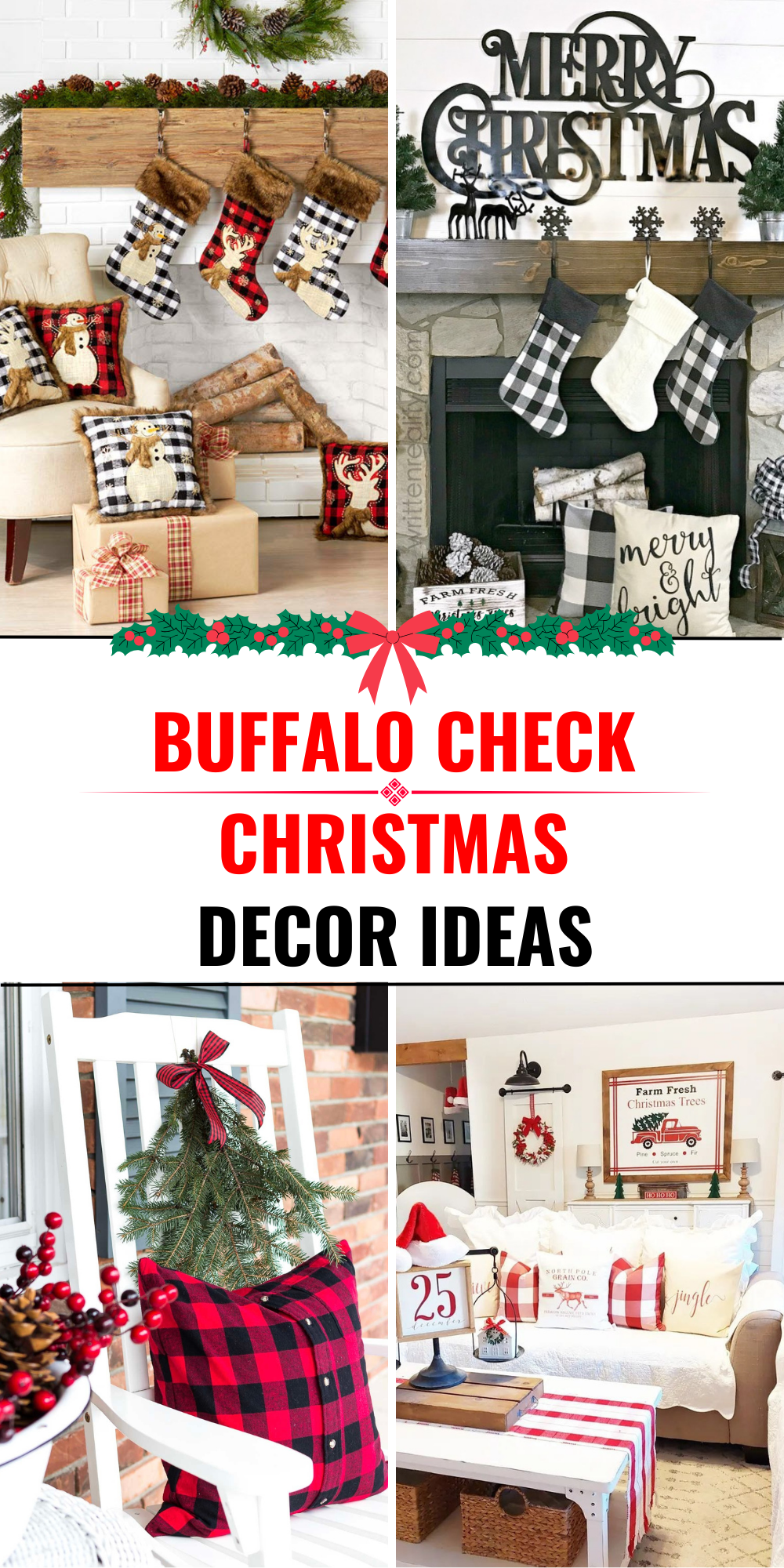 24 Buffalo Check Christmas Decor Ideas: Cozy and Stylish Ways to ...