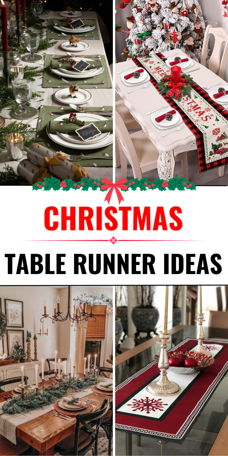 26 Christmas Table Runner Ideas to Transform Your Holiday Table into a ...