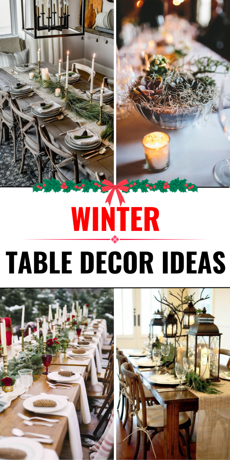 35 Winter Table Decor Ideas to Transform Your Home with Rustic, Cozy ...