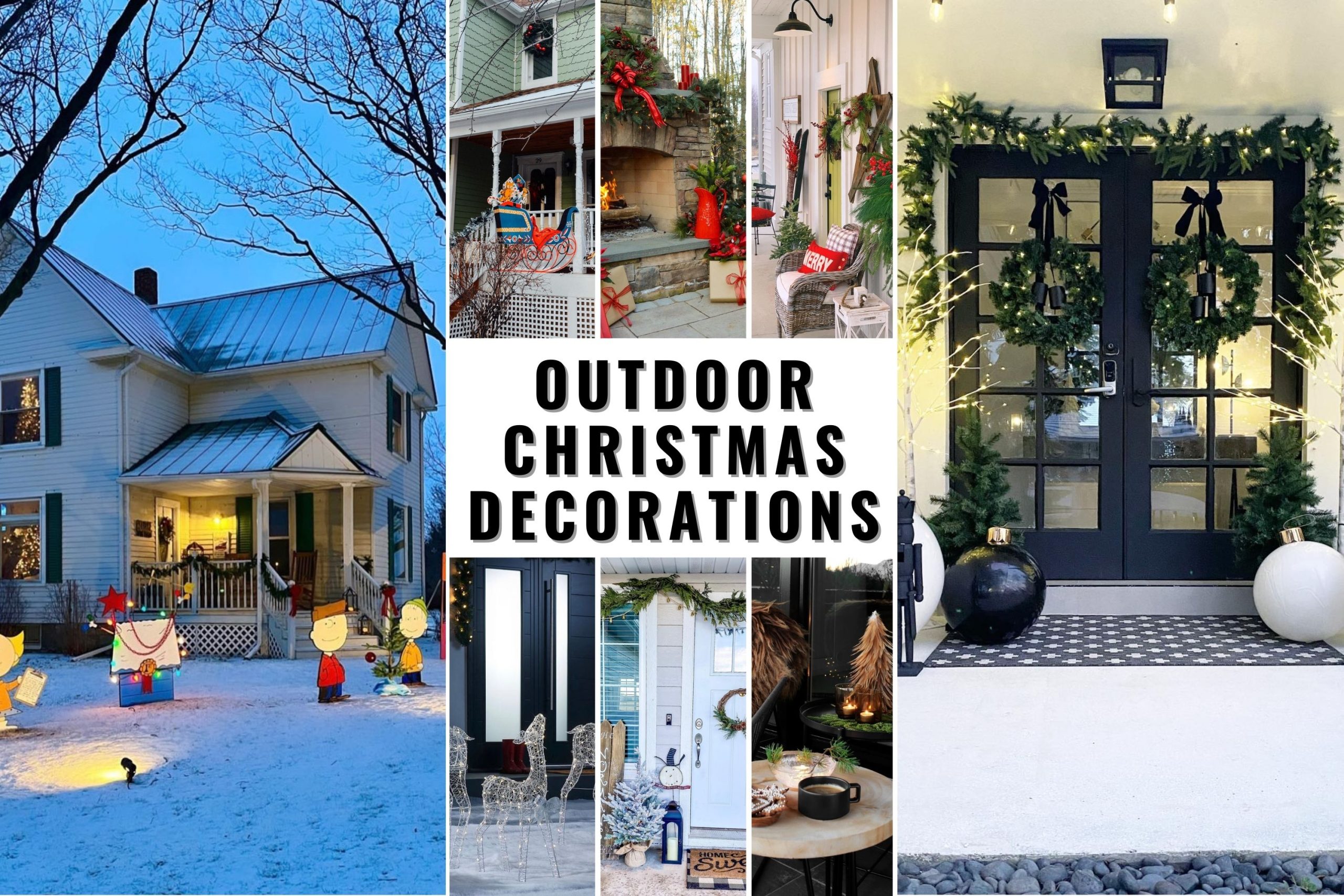 36 Outdoor Christmas Decorations That Will Transform Your Home Into a ...