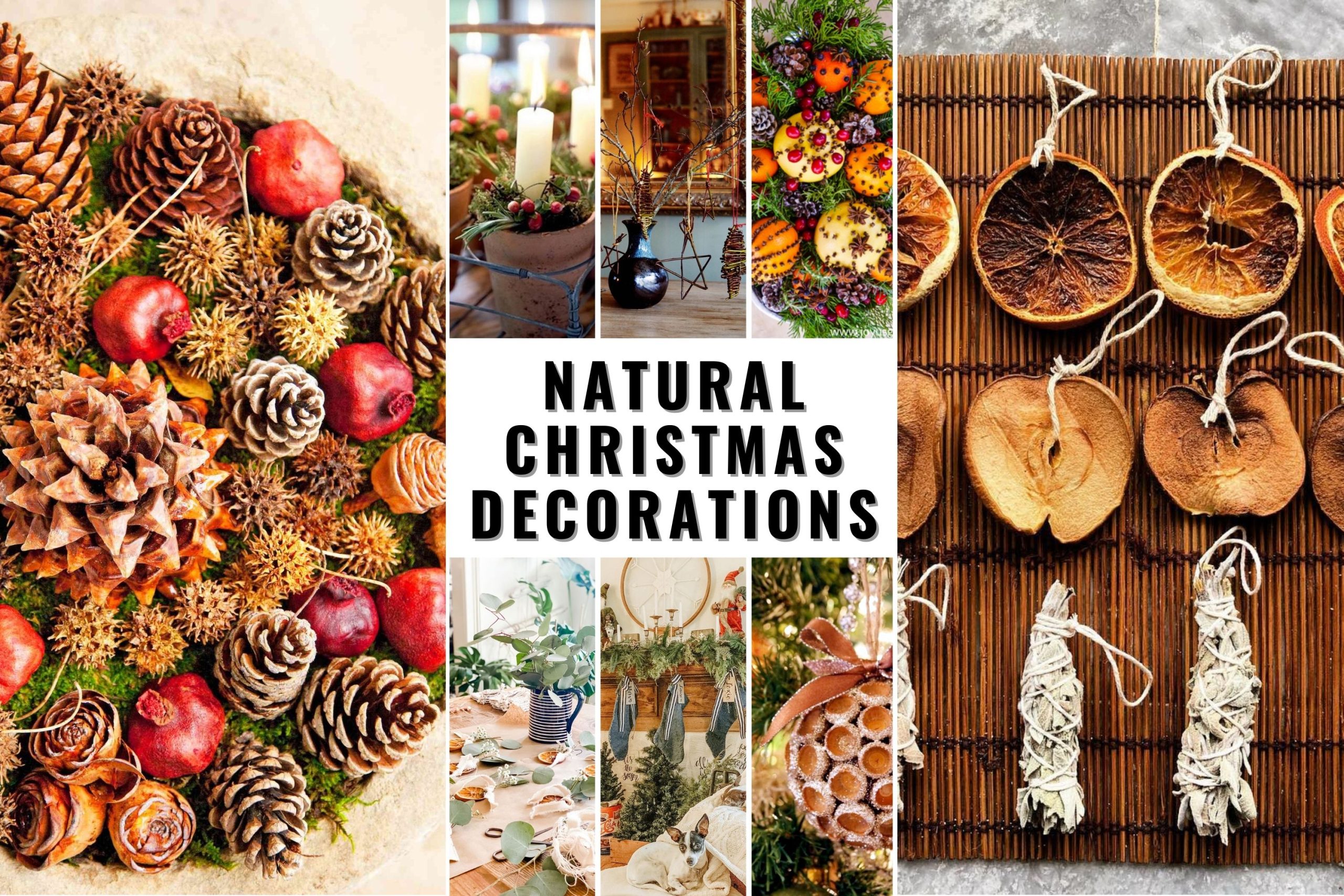 30 Natural Christmas Decorations: Rustic and Cozy Ideas for a ...
