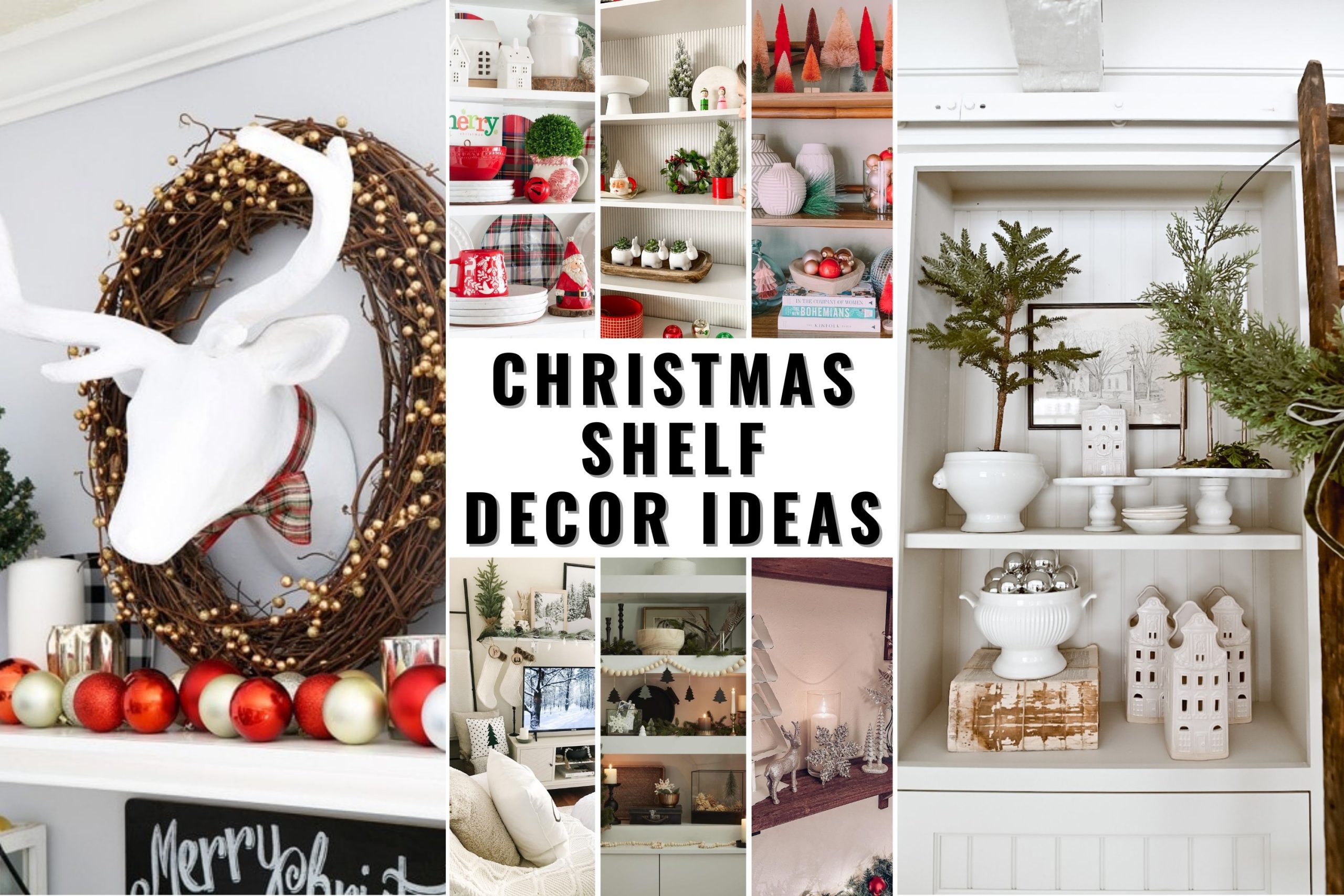 25 Christmas Shelf Decor Ideas to Transform Your Home into a Festive ...