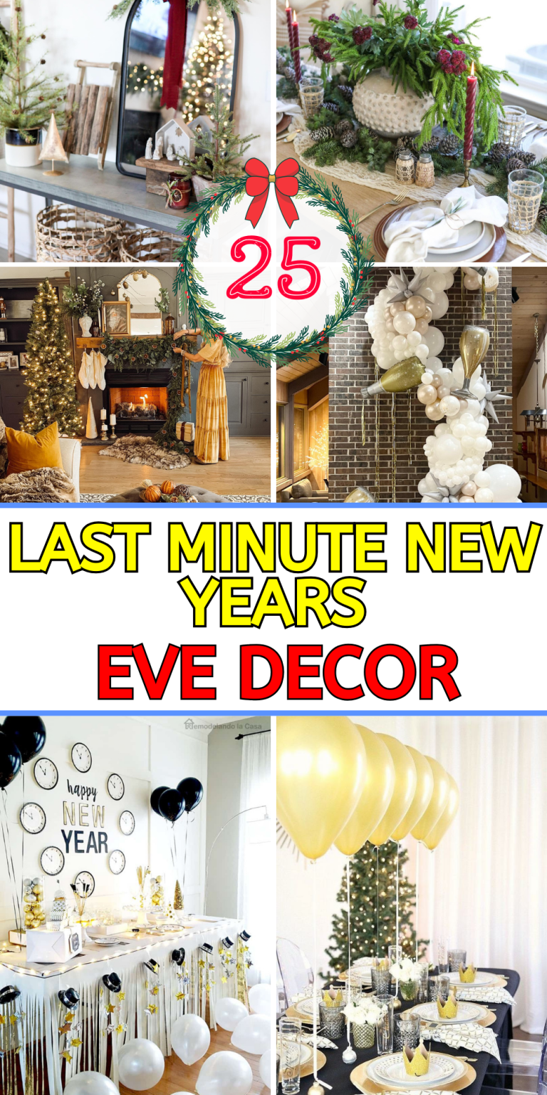 25 Last Minute New Year's Eve Decor Ideas for a Stylish Celebration ...