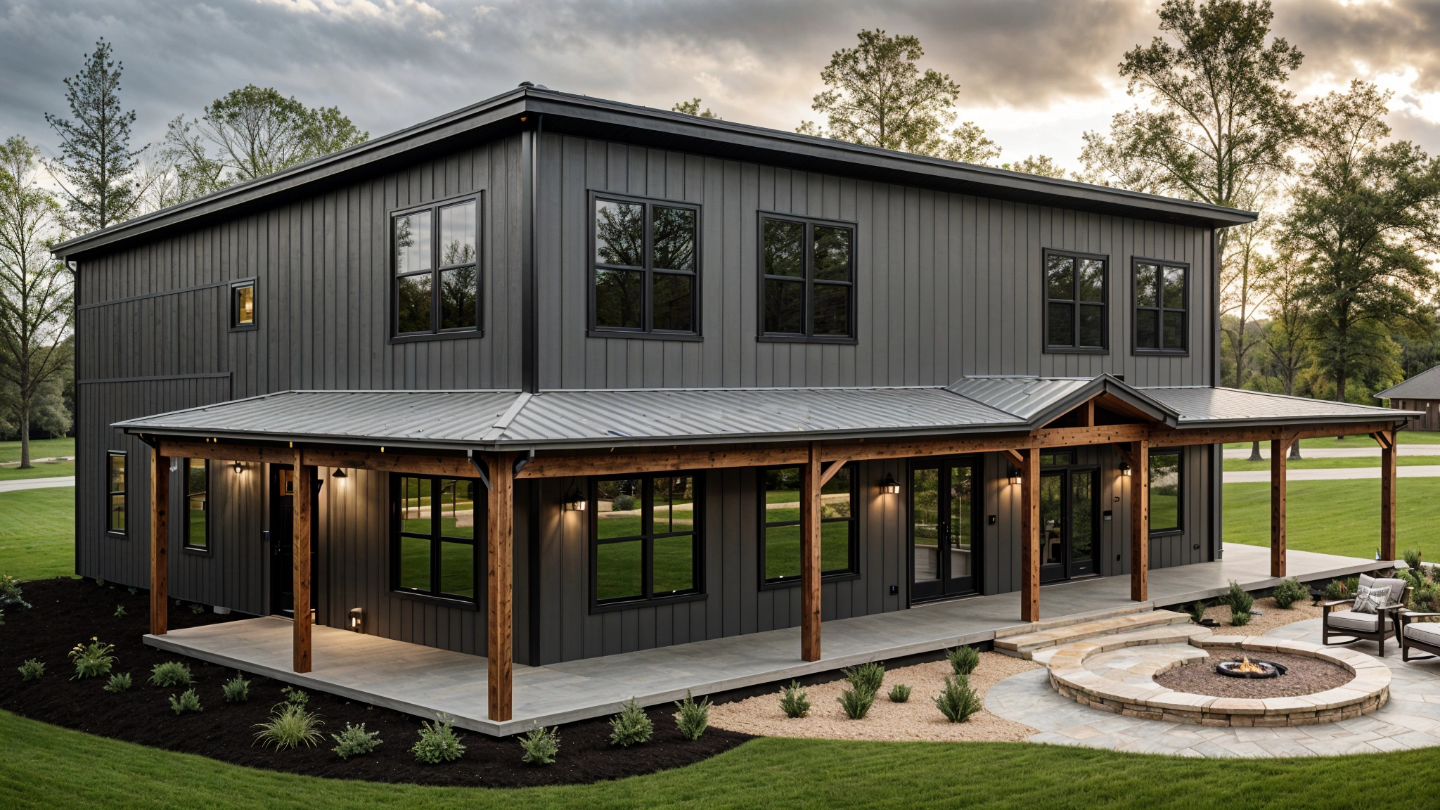 30 Black and Cedar House Exterior Ideas: Modern Farmhouses, Rustic ...