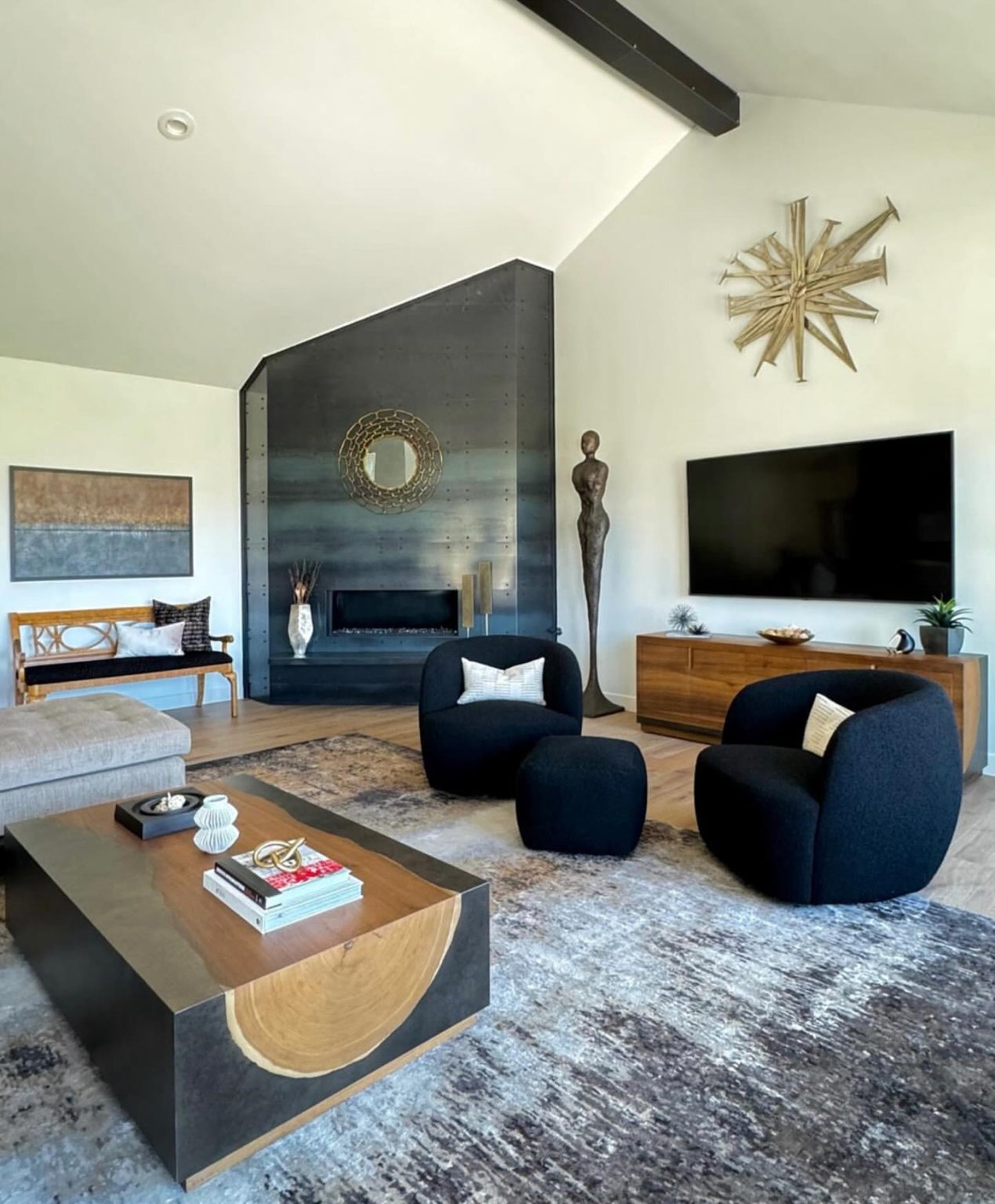 35 Accent Walls in Living Room: Stylish and Modern Ideas to Elevate ...