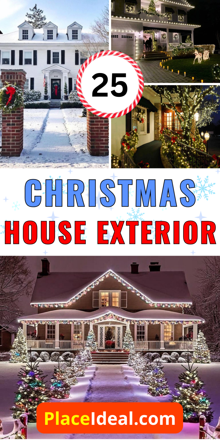 25 Christmas House Exterior Ideas: Classic and Modern Designs to ...