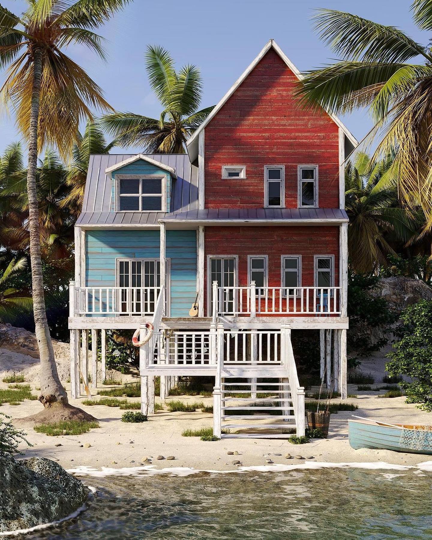 35 Beach House Exterior Ideas That Blend Modern Style with Coastal ...