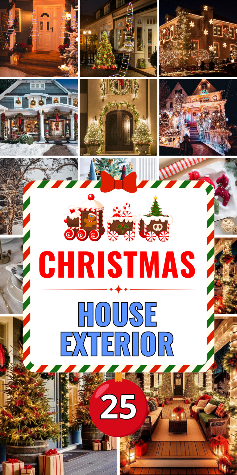 25 Christmas House Exterior Ideas: Classic and Modern Designs to ...