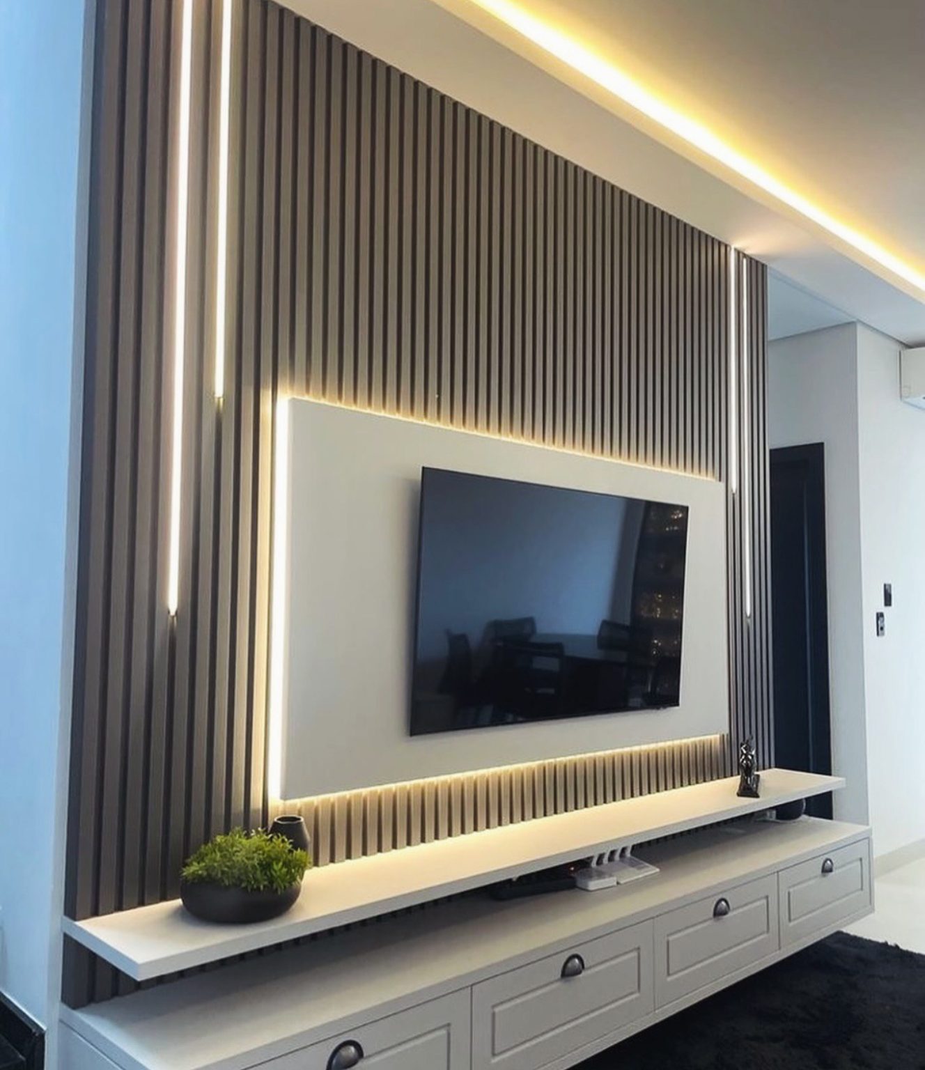 35 TV Wall Design Ideas for a Modern Luxury Living Room - Transform ...