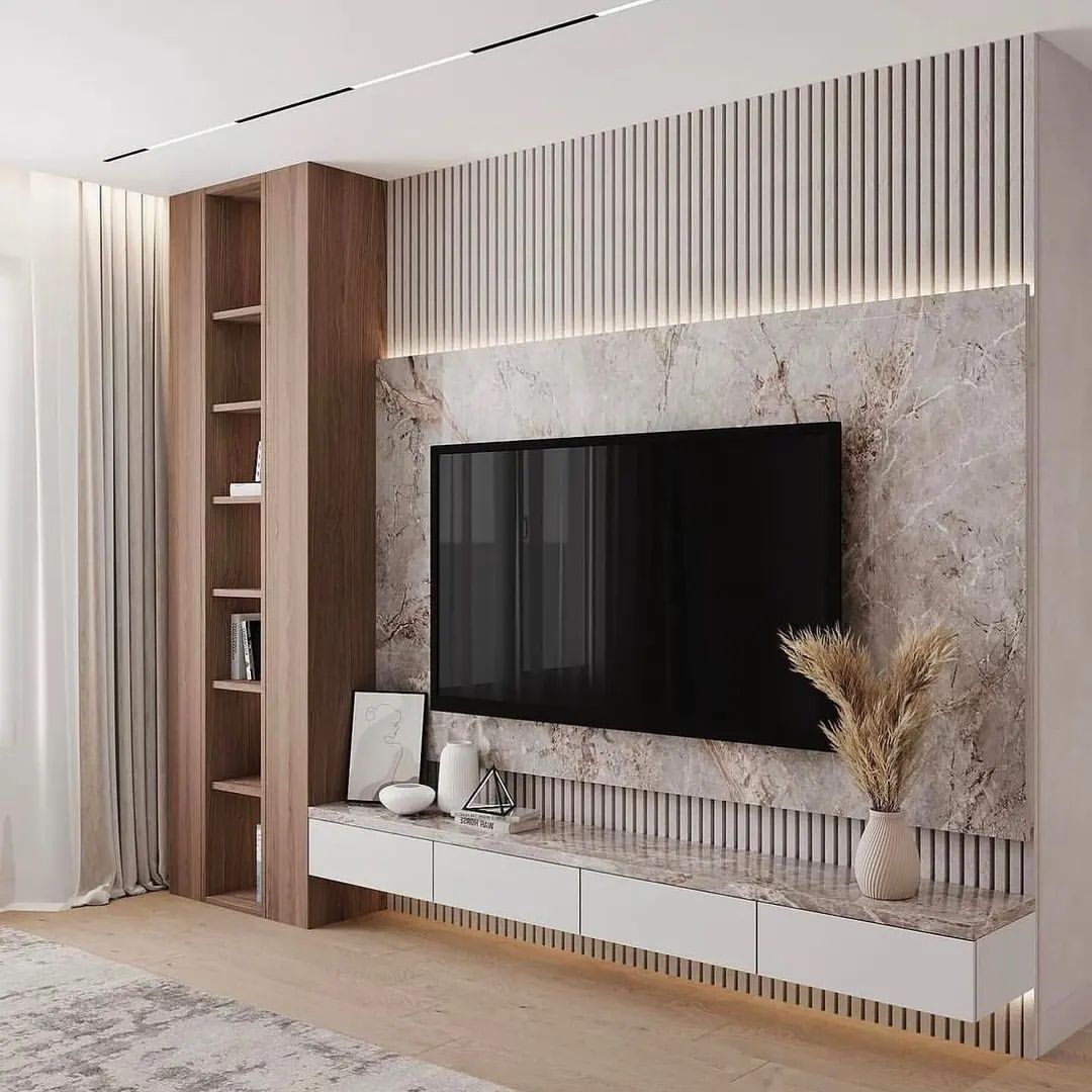 35 TV Wall Design Ideas for a Modern Luxury Living Room - Transform ...