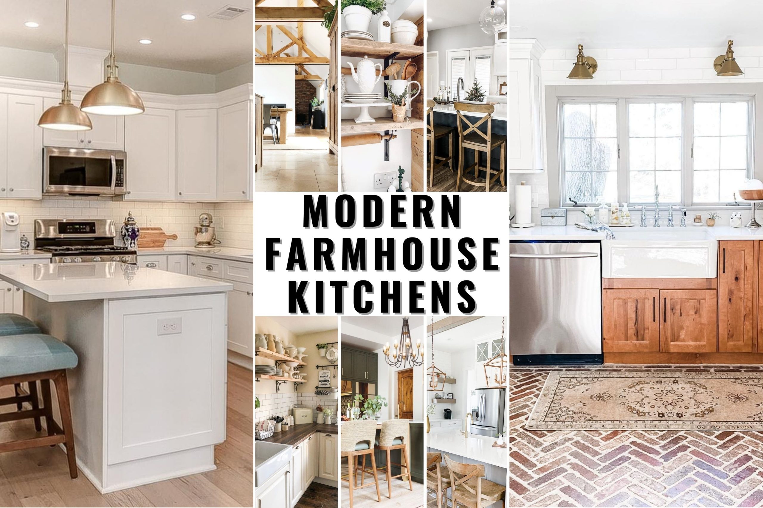30 Modern Farmhouse Kitchens That Perfectly Blend Rustic Charm and ...