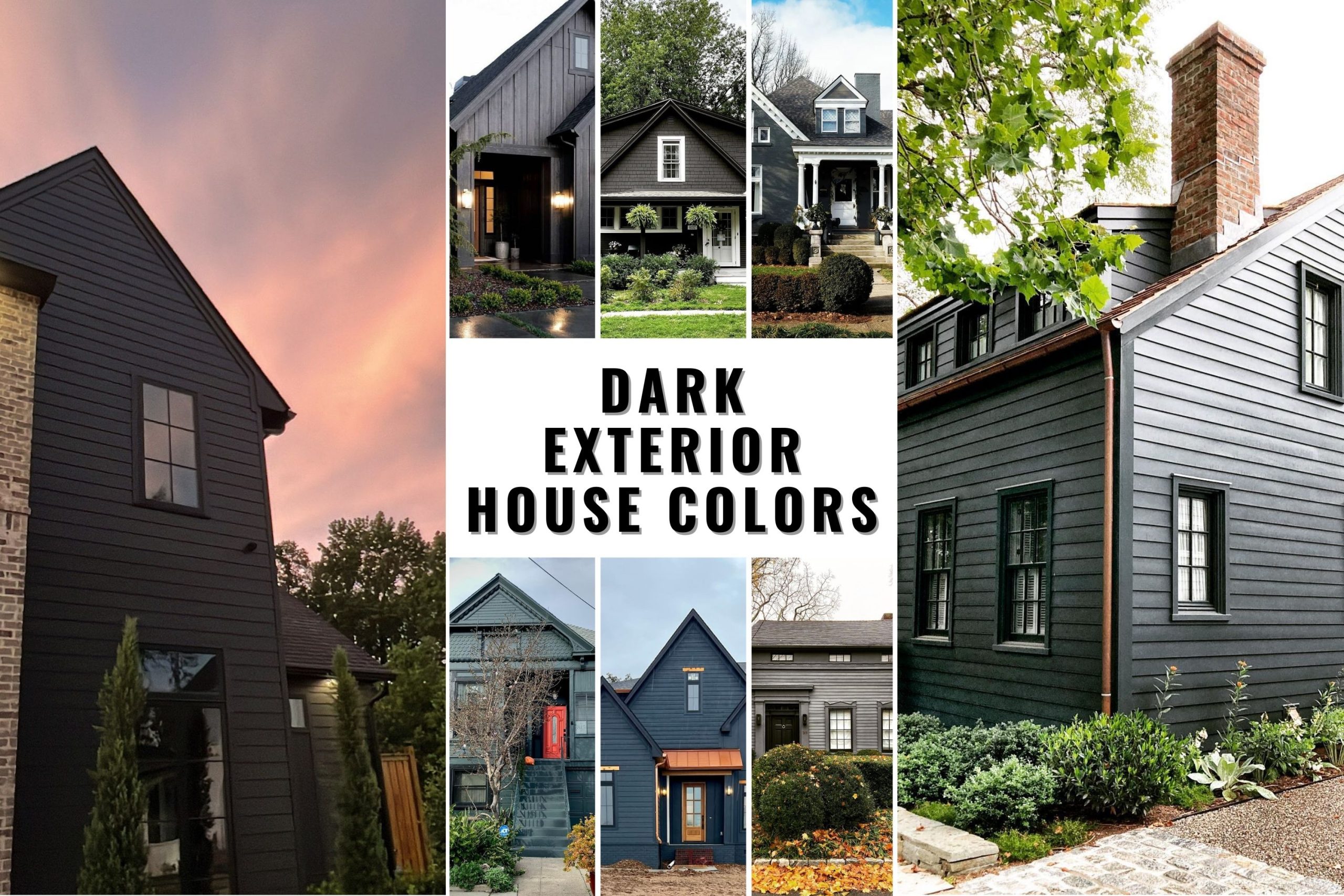 22 Stunning Dark Exterior House Colors That Will Elevate Your Home’s ...