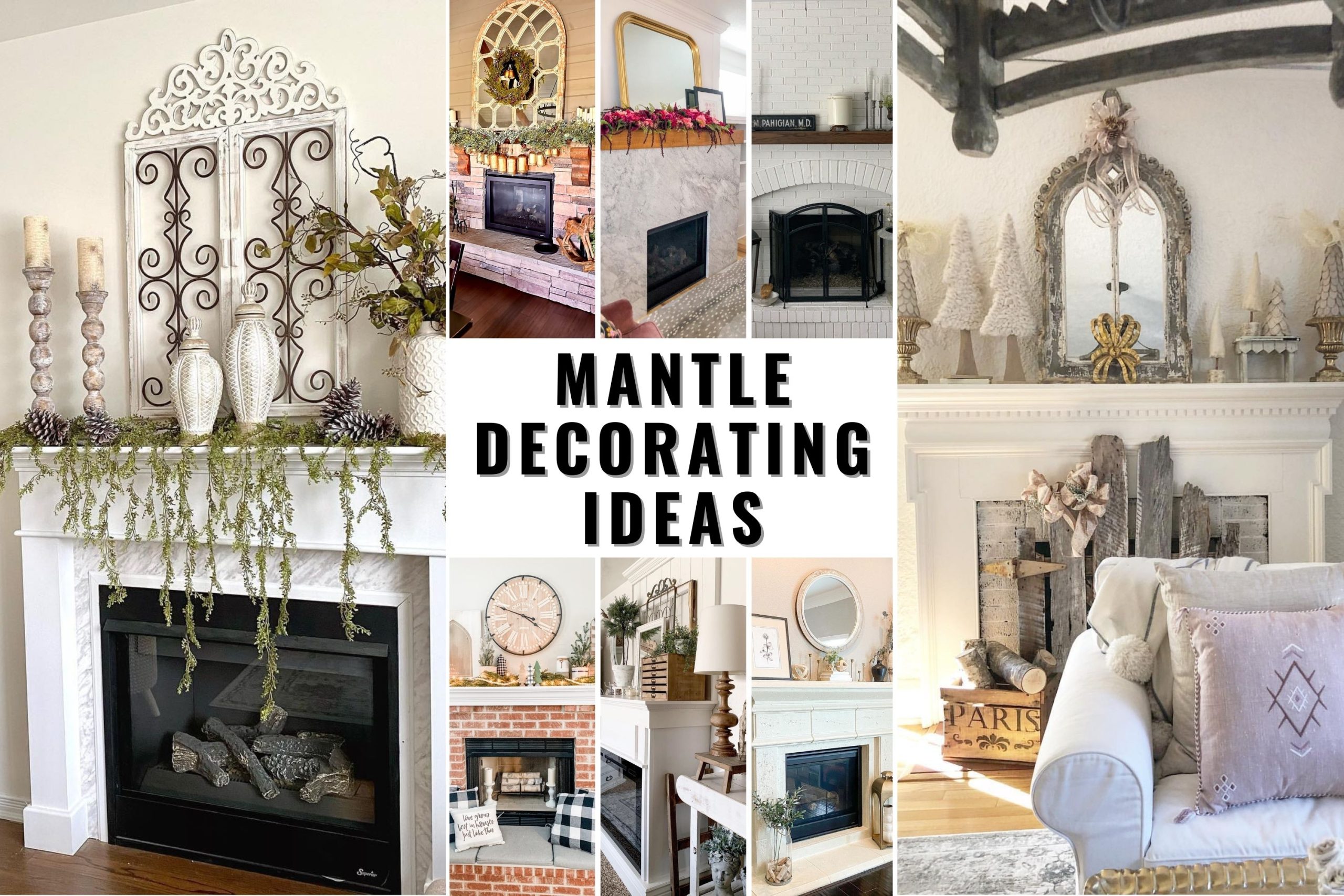 25 Mantle Decorating Ideas to Transform Your Fireplace for Every Season ...