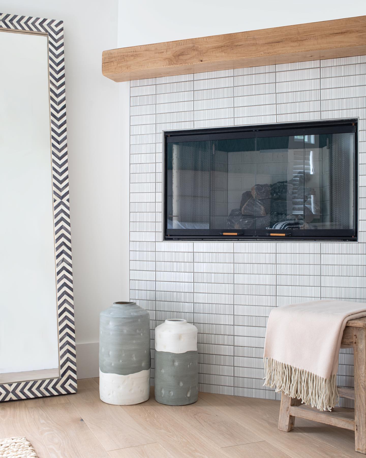 35 Fireplace Tile Ideas to Transform Your Living Space – Modern, Boho ...