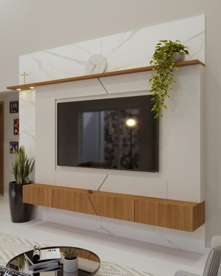 25 TV Console Decorating Ideas to Elevate Your Living Room with Modern ...