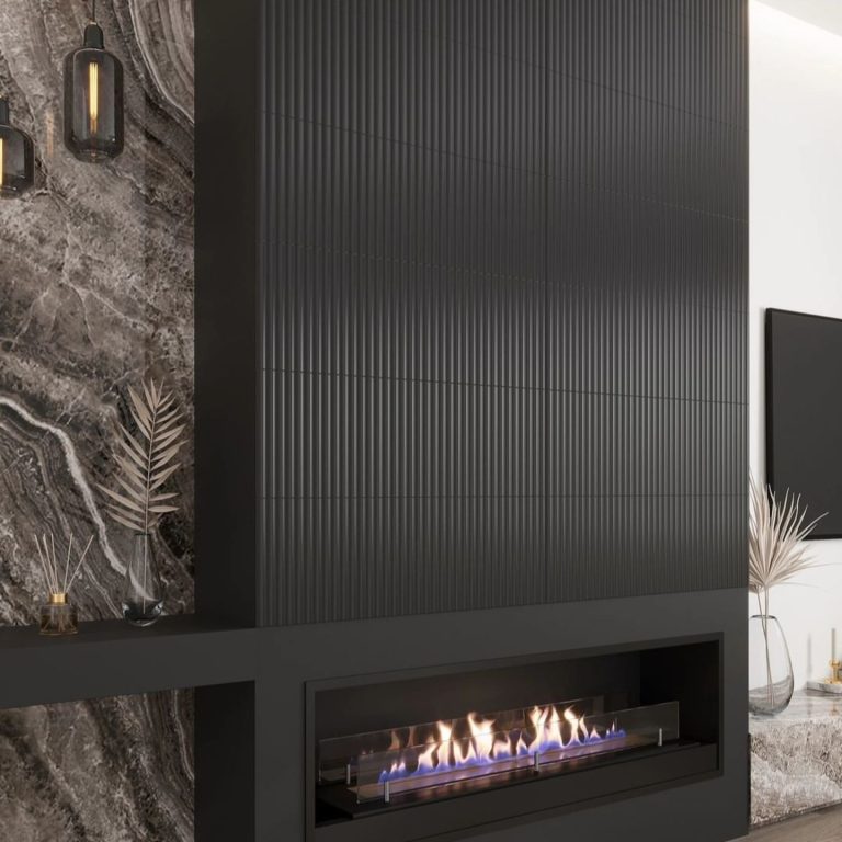 35 Fireplace Tile Ideas to Transform Your Living Space – Modern, Boho ...