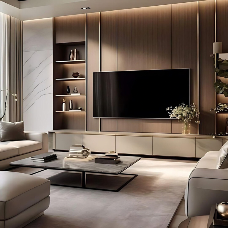 25 TV Console Decorating Ideas to Elevate Your Living Room with Modern ...