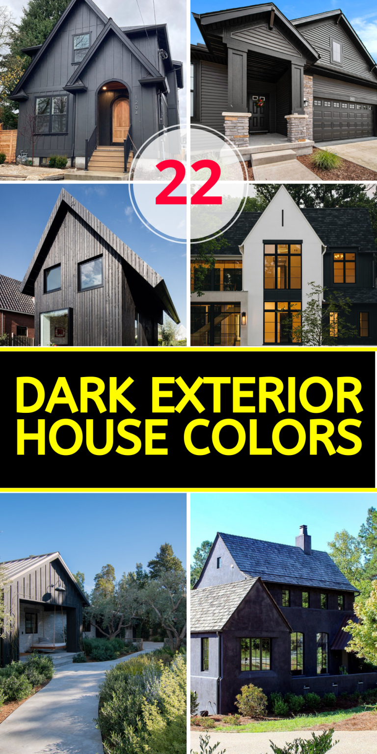 22 Stunning Dark Exterior House Colors That Will Elevate Your Home’s ...