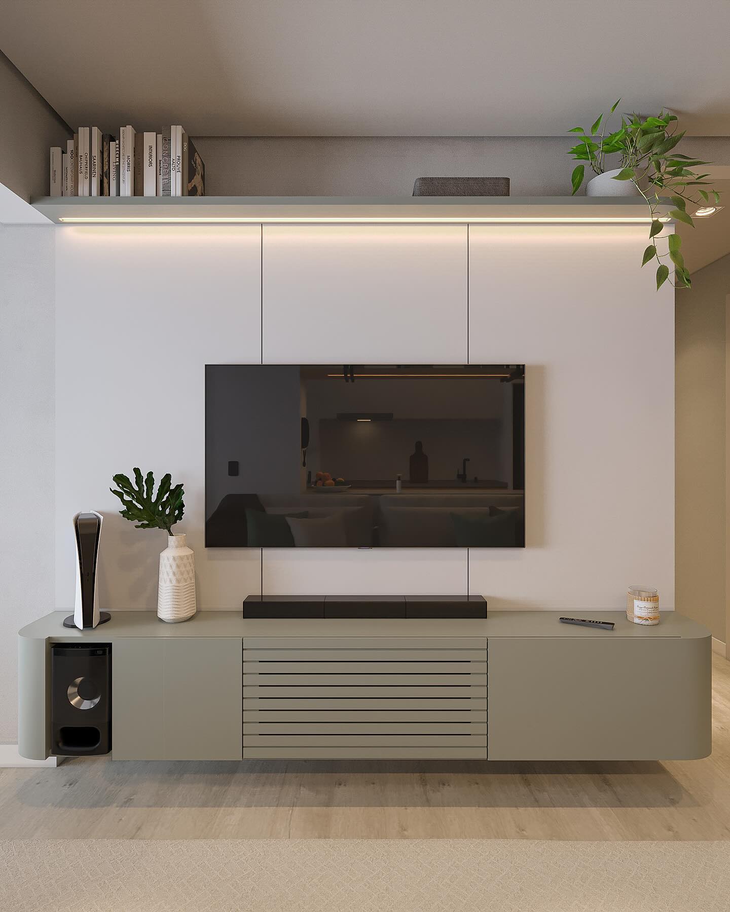 25 TV Console Decorating Ideas to Elevate Your Living Room with Modern ...