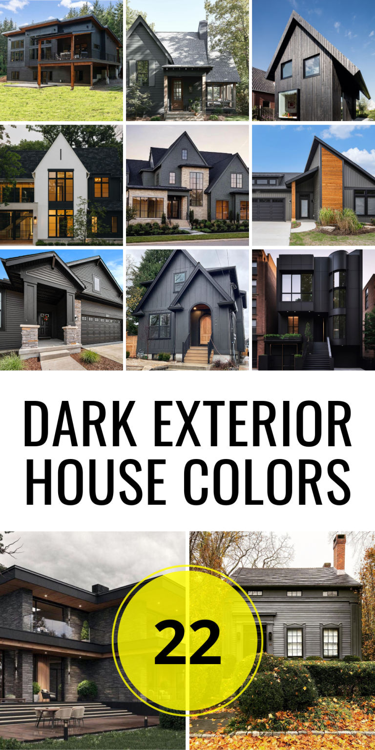 22 Stunning Dark Exterior House Colors That Will Elevate Your Home’s ...