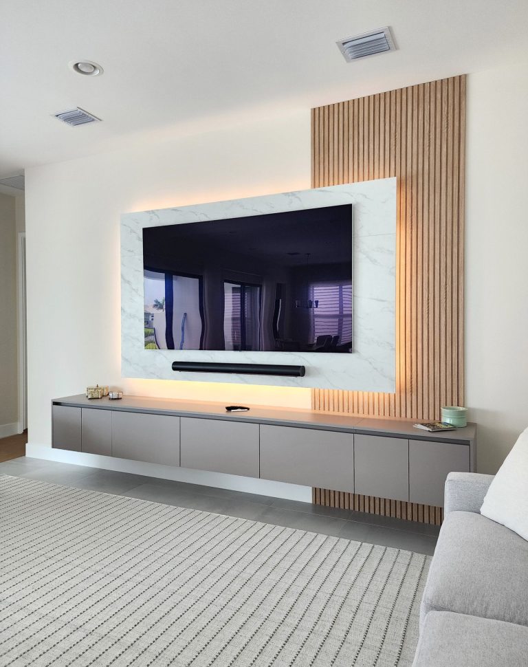 25 TV Console Decorating Ideas to Elevate Your Living Room with Modern ...