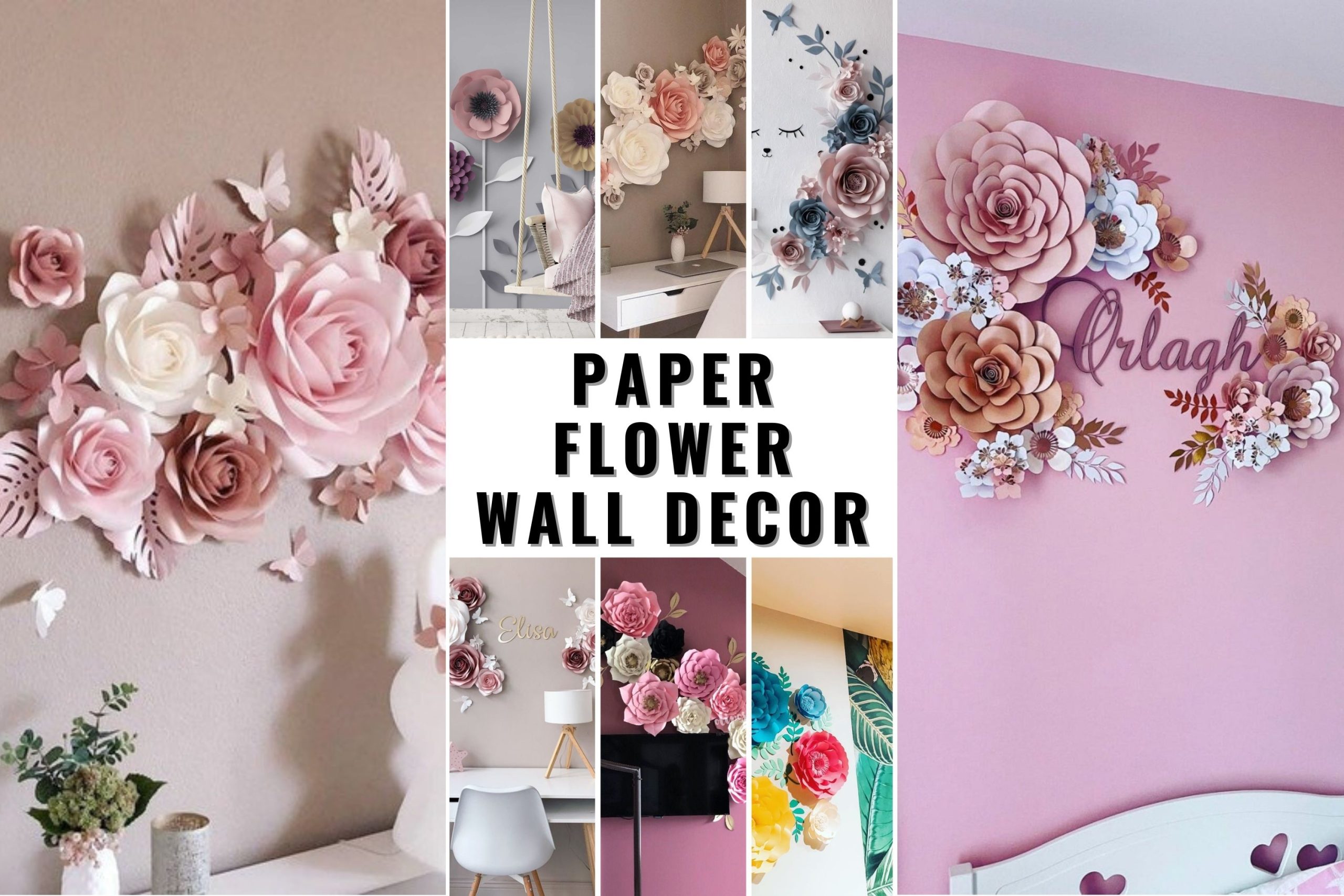 25 Gorgeous Paper Flower Wall Decor Ideas to Transform Your Space ...