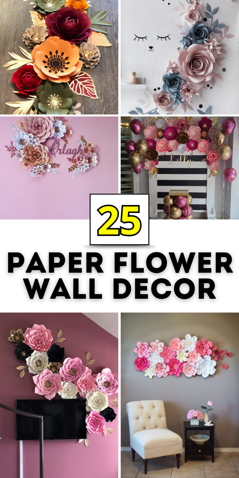 25 Gorgeous Paper Flower Wall Decor Ideas to Transform Your Space ...