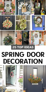 25 Fresh Spring Door Decoration Ideas to Welcome the Season in Style ...