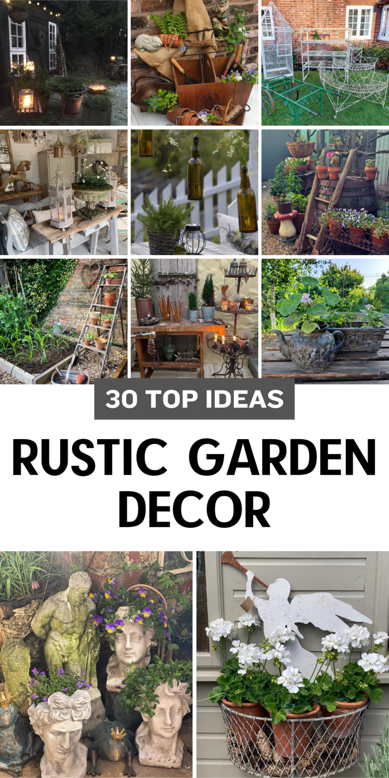 30 Rustic Garden Decor Ideas to Transform Your Outdoor Space into a ...
