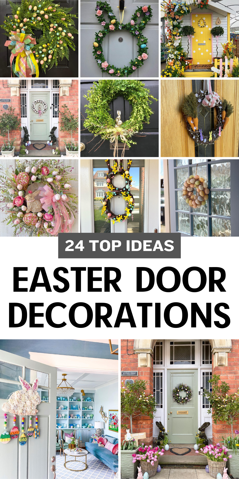 24 Easter Door Decorations to Brighten Your Home and Welcome Spring ...