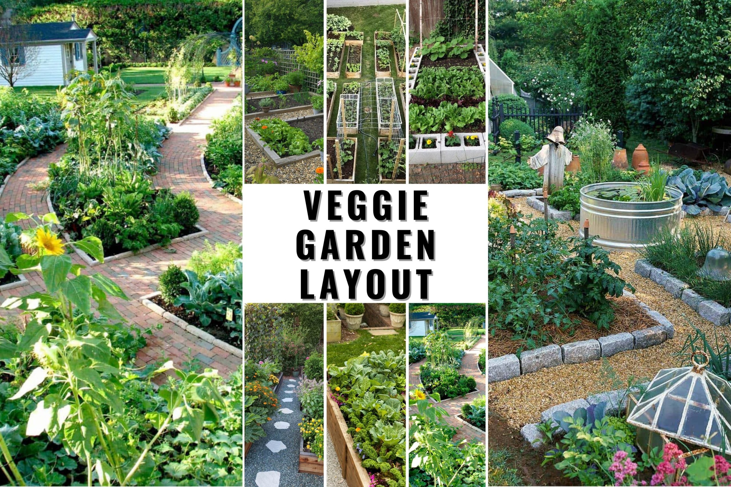 25 Veggie Garden Layout Ideas to Transform Your Backyard: Raised Beds ...
