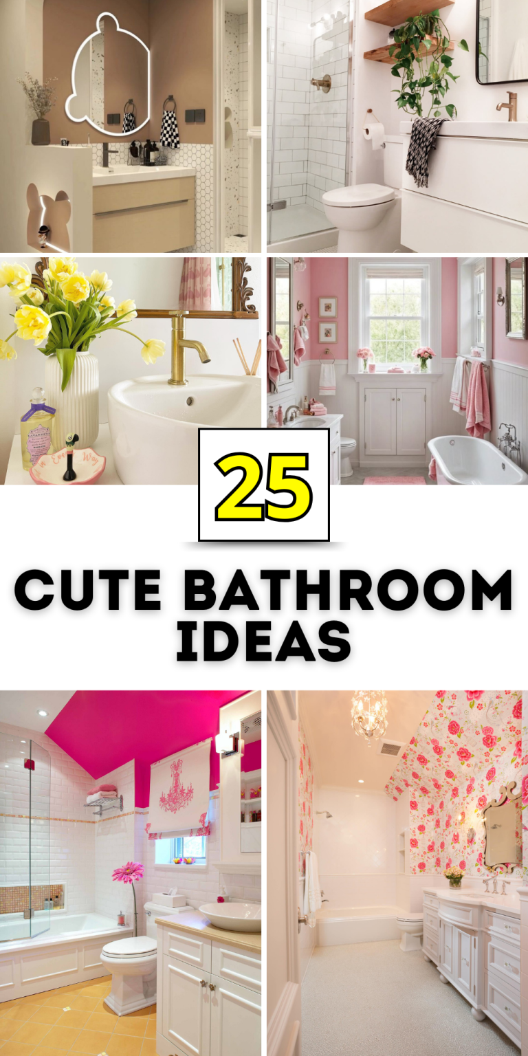 25 Cute Bathroom Ideas to Transform Your Space into a Stylish Retreat ...