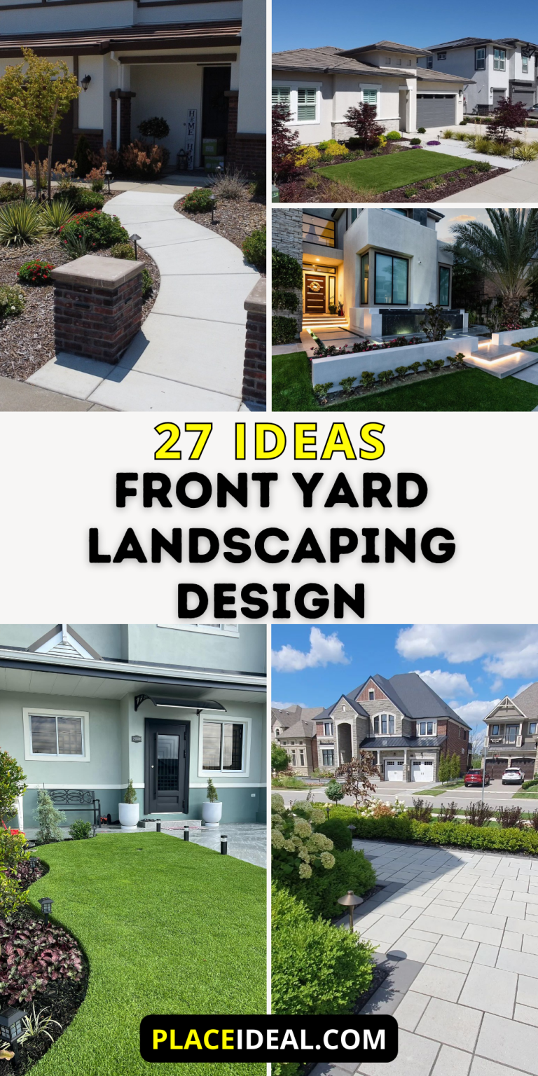 27 Front Yard Landscaping Design Ideas to Boost Curb Appeal with Modern ...