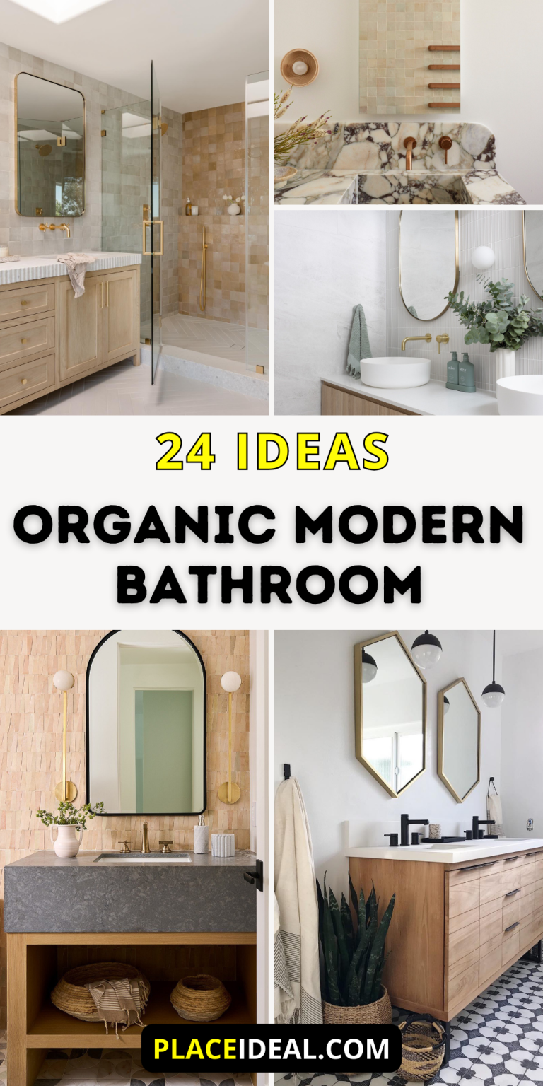 24 Organic Modern Bathroom Ideas to Transform Your Home into a Tranquil ...