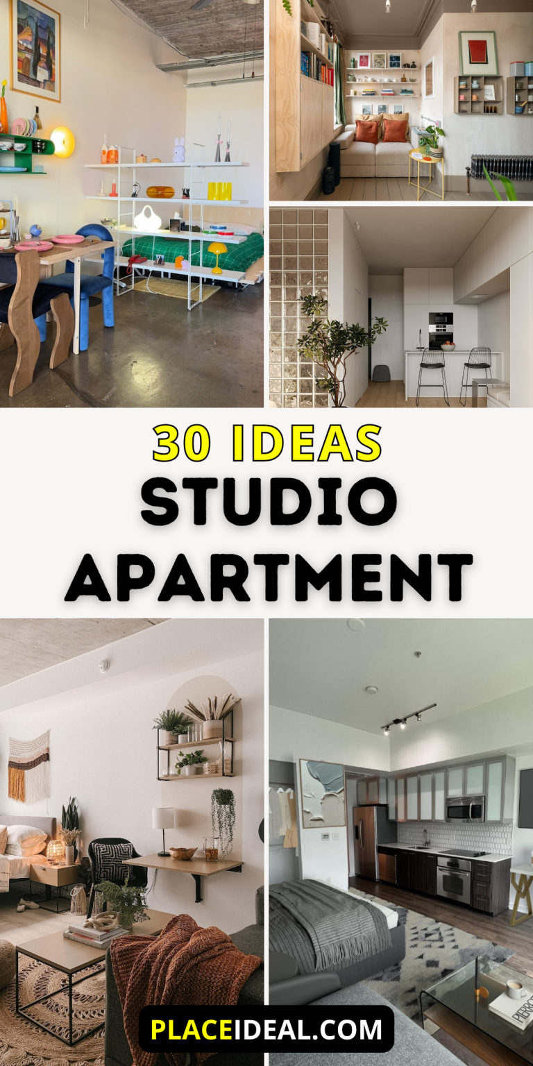 30 Studio Apartment Ideas: Stylish, Modern, and Space-Saving Designs ...