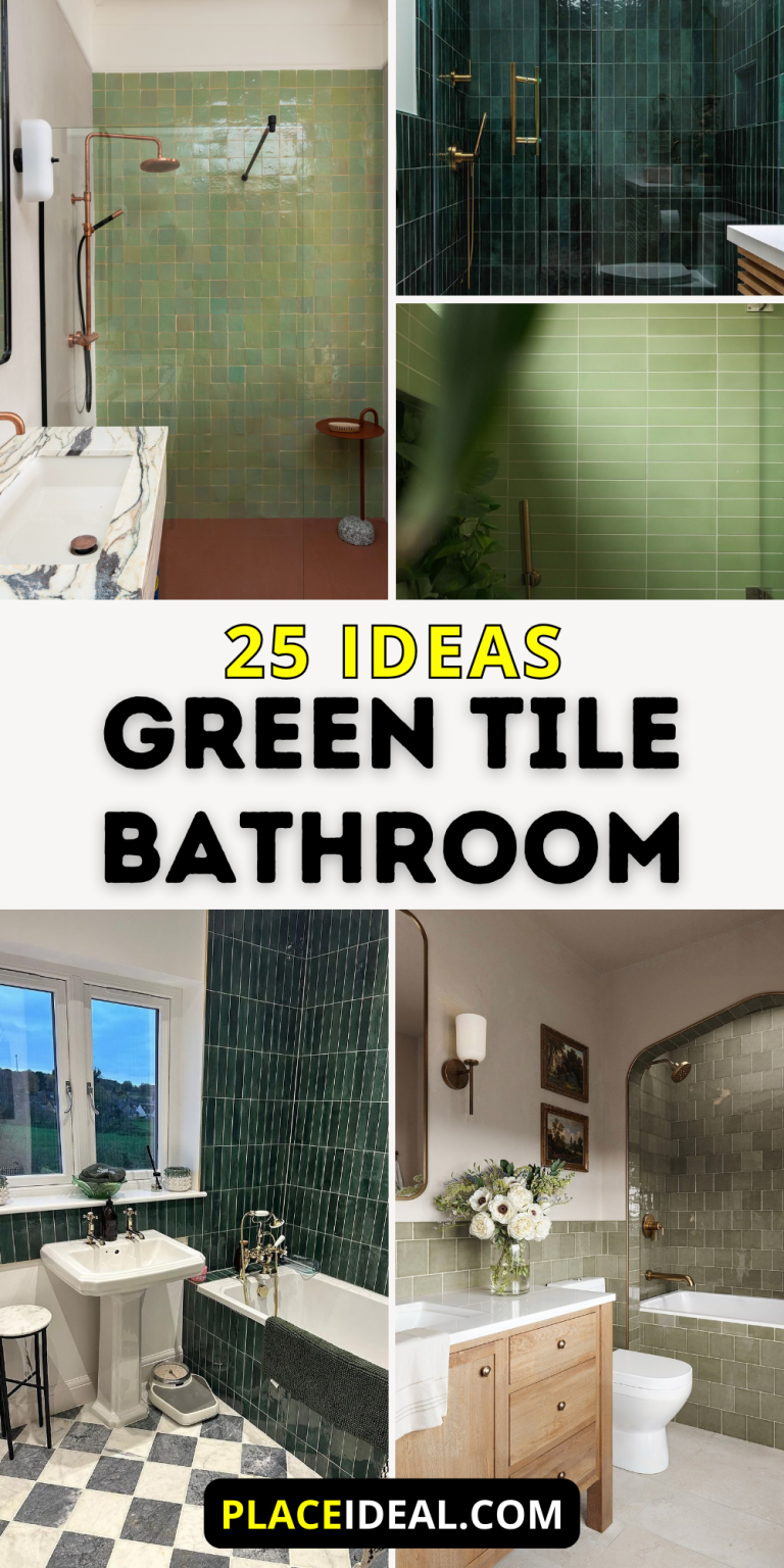 25 Green Tile Bathroom Ideas for a Stylish and Functional Space ...
