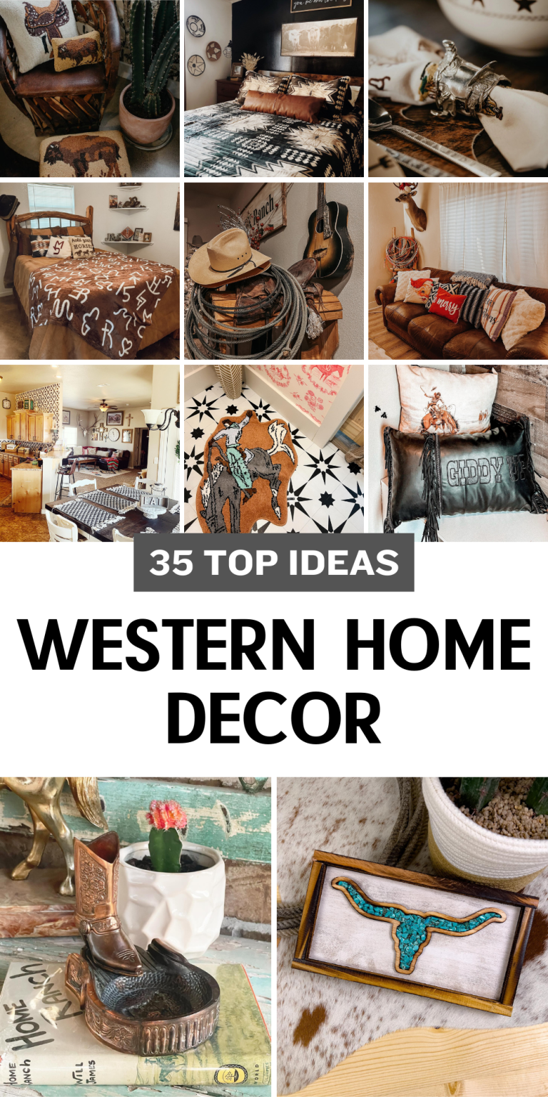 35 Western Home Decor Ideas to Transform Your Space: Rustic, Chic, and ...