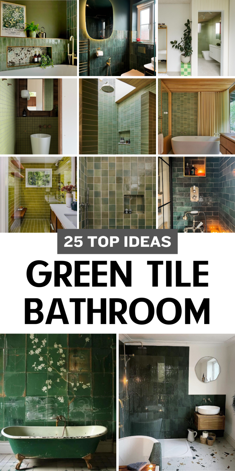 25 Green Tile Bathroom Ideas for a Stylish and Functional Space ...