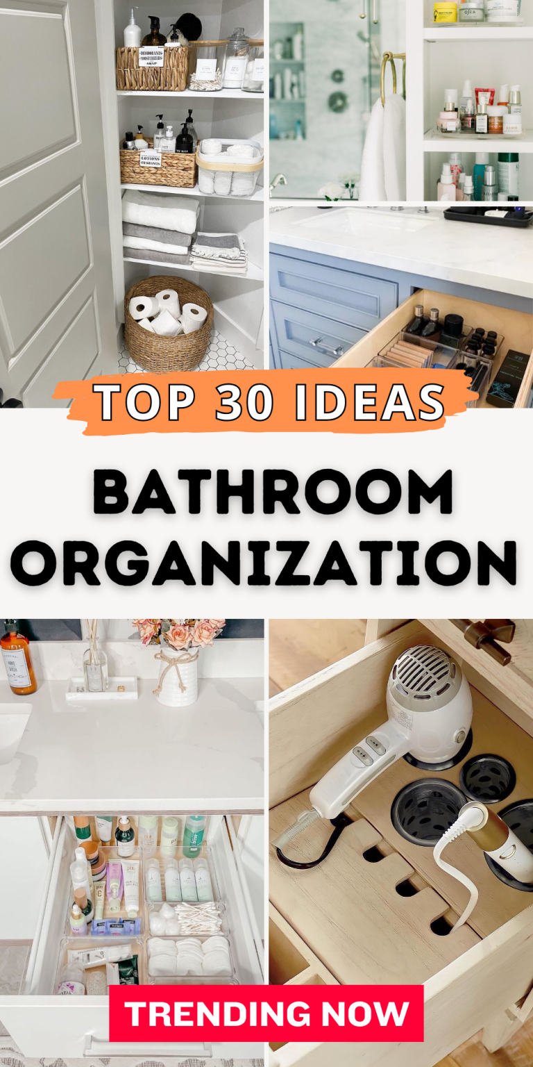 30 Bathroom Organization Ideas for a Stylish, Functional, and Clutter ...
