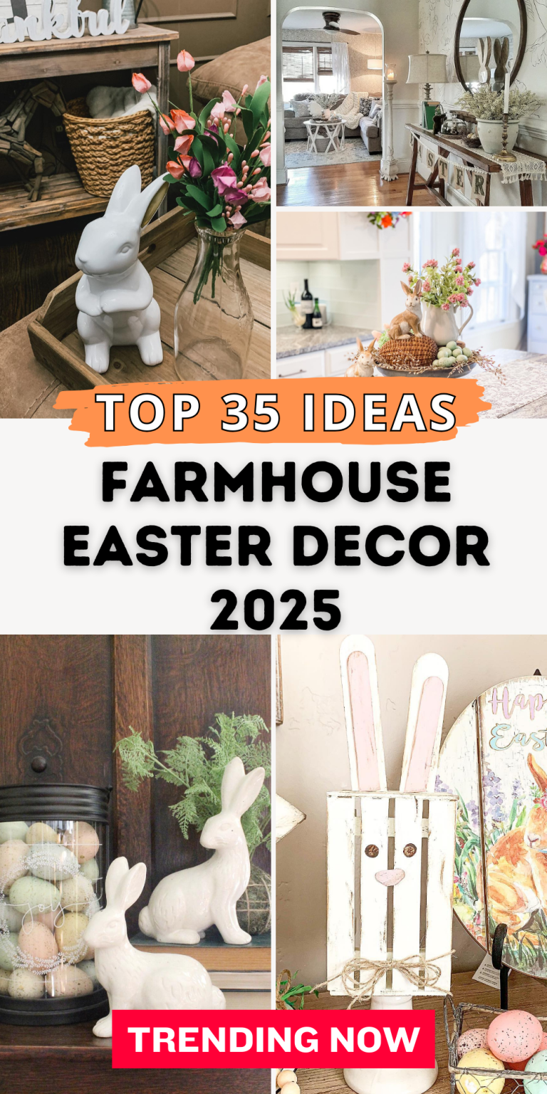 35 Farmhouse Easter Decor 2025 Ideas to Make Your Spring Stylish and ...